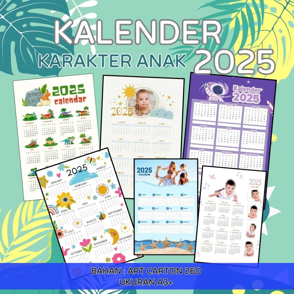 Jual Kalender Dinding 2025 | Kalender Partai | Kalender 2025 Aesthetic ...