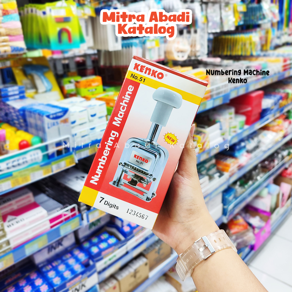 Jual NUMBERING MACHINE KENKO NO 51 / NUMERATOR MESIN ANGKA OTOMATIS 7 ...