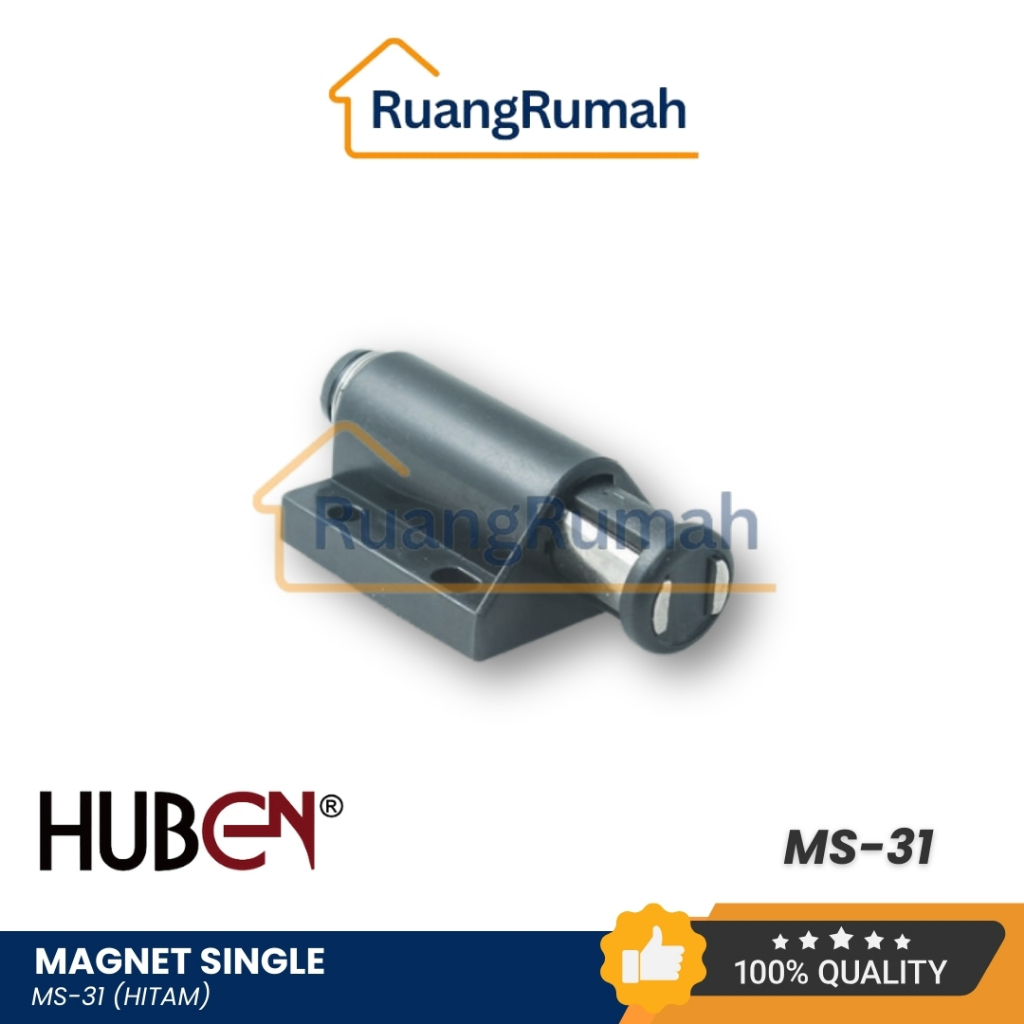 Jual HUBEN MS-31 Magnet Pintu Lemari Hitam Besi Plastik / Magnet Pintu ...