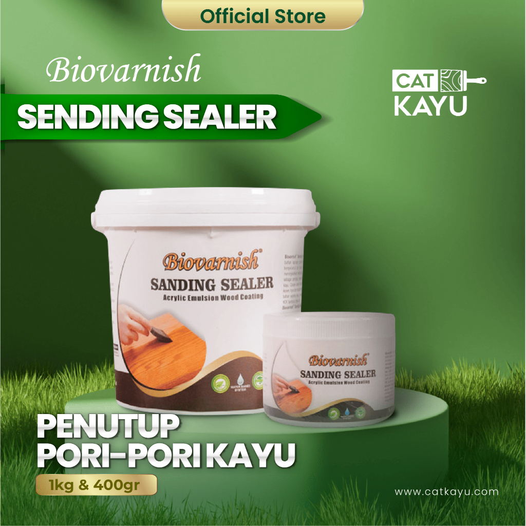 Jual Pelapis Cat Kayu - Biovarnish Waterbased Sanding Sealer 1kg ...
