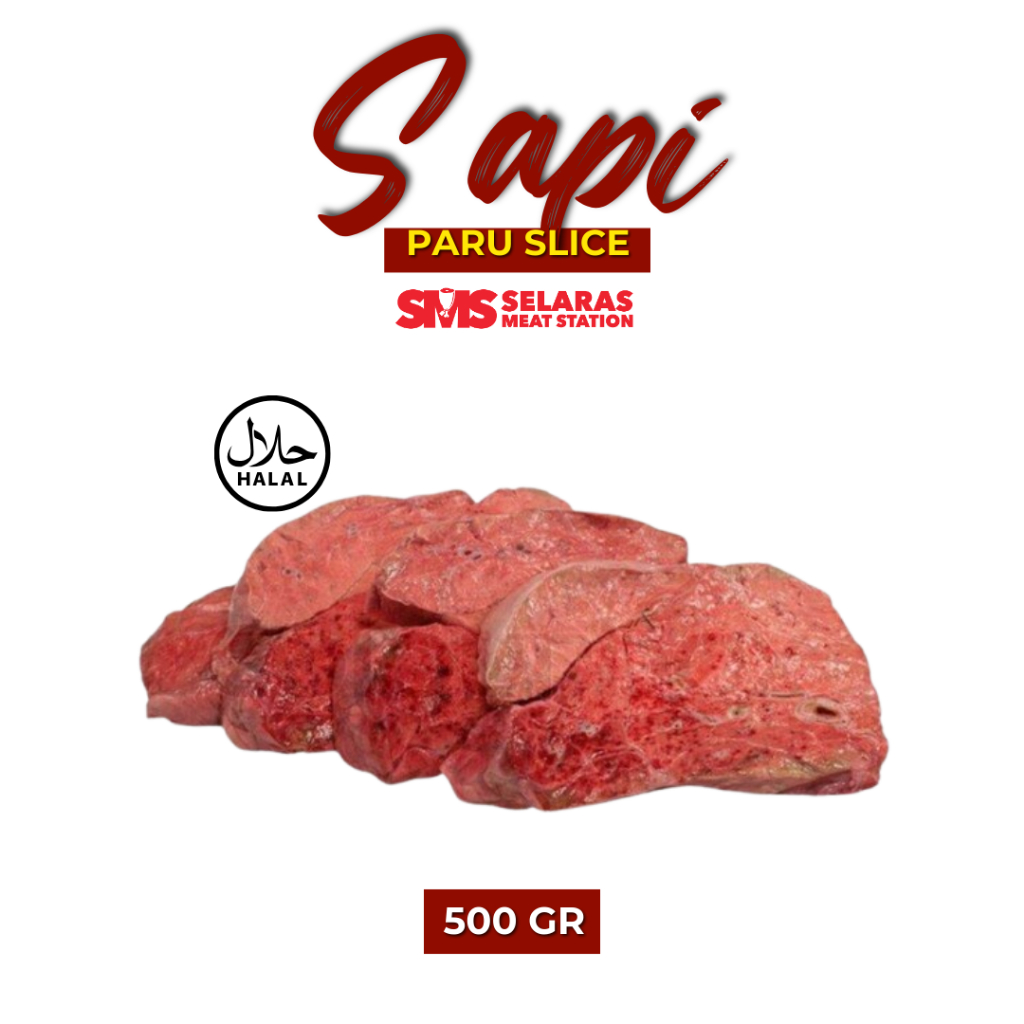 Jual Paru Sapi Slice Beef Lung Slice 500 gram Frozen Tangerang Selatan ...