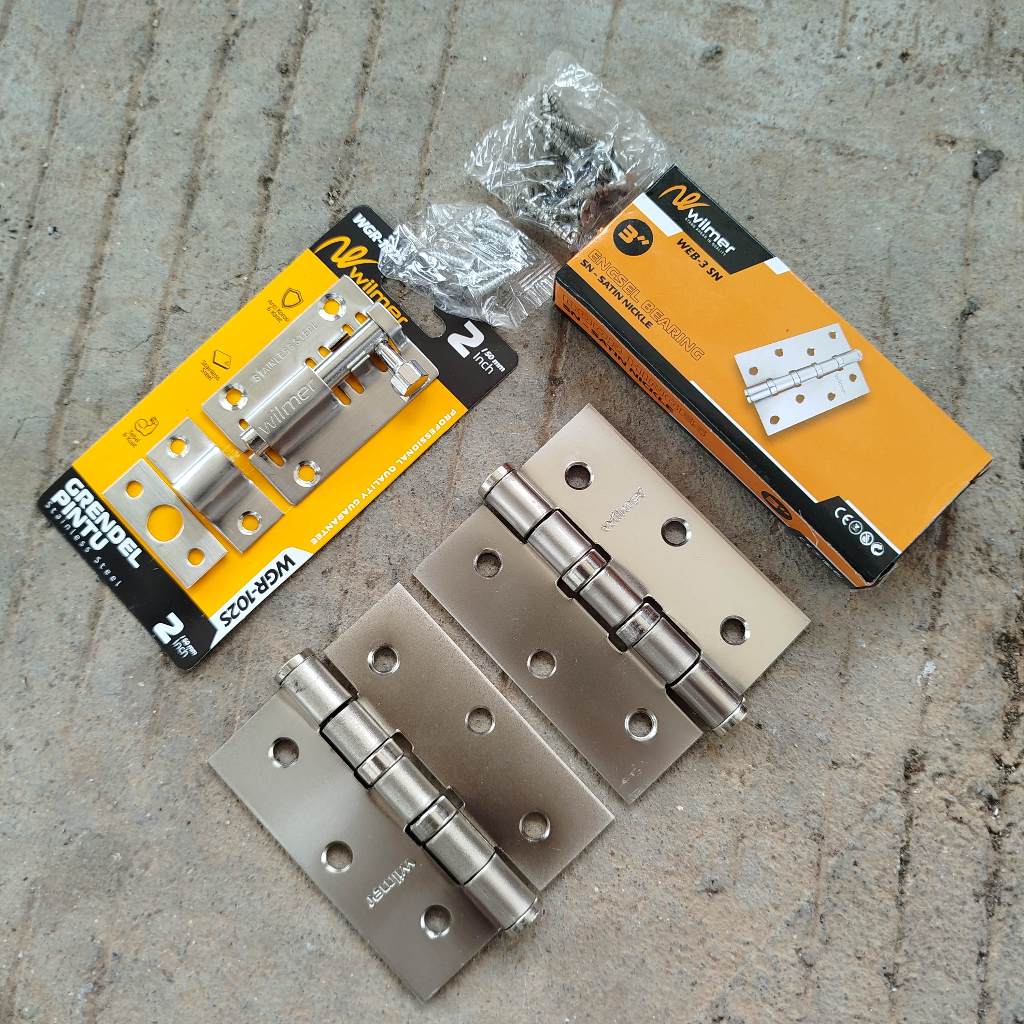Jual Paket Grendel Slot Pintu Jendela 1 Set Stainless + Engsel Jendela ...