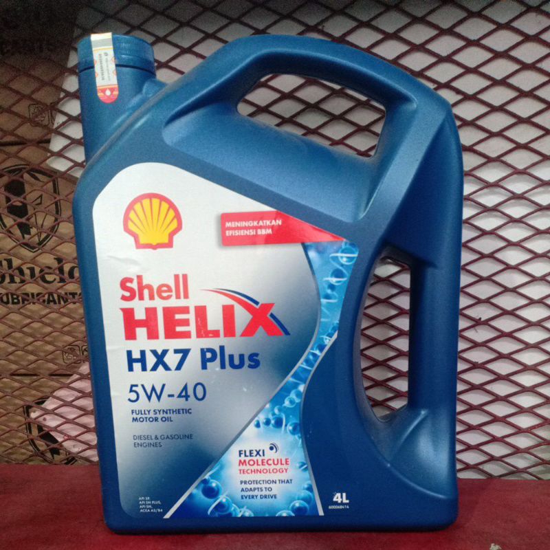 Jual Shell Helix HX7 Plus 5W-40 Fully Synthetic Motor Oil 4liter ...