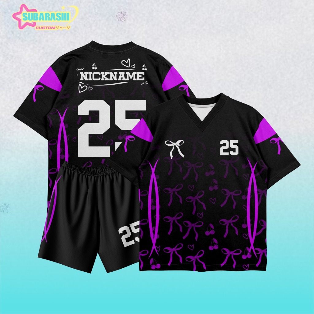 Jual Jersey/Baju Custom Nama Dan Nomor Oversize COQUETTE RIBBON PITA ...