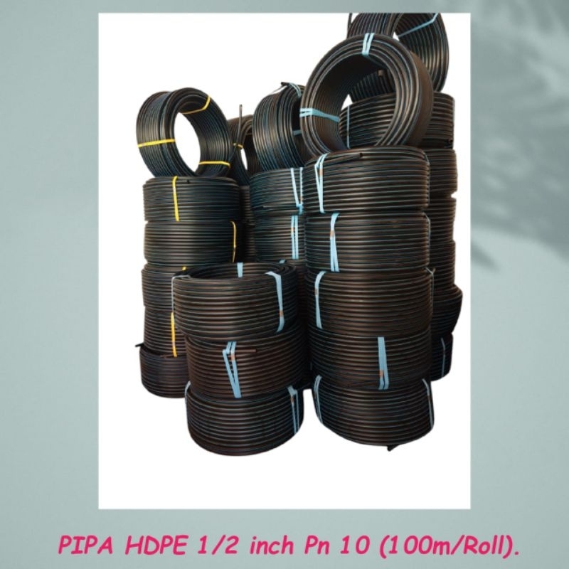 Jual RB SELANG AIR PIPA HDPE 1/2 INCH Pn 10 (100m/Roll) | Shopee Indonesia