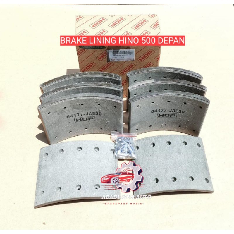 Jual BRAKE LINING HINO 500 DEPAN (+PAKU 80 PCS) | Shopee Indonesia