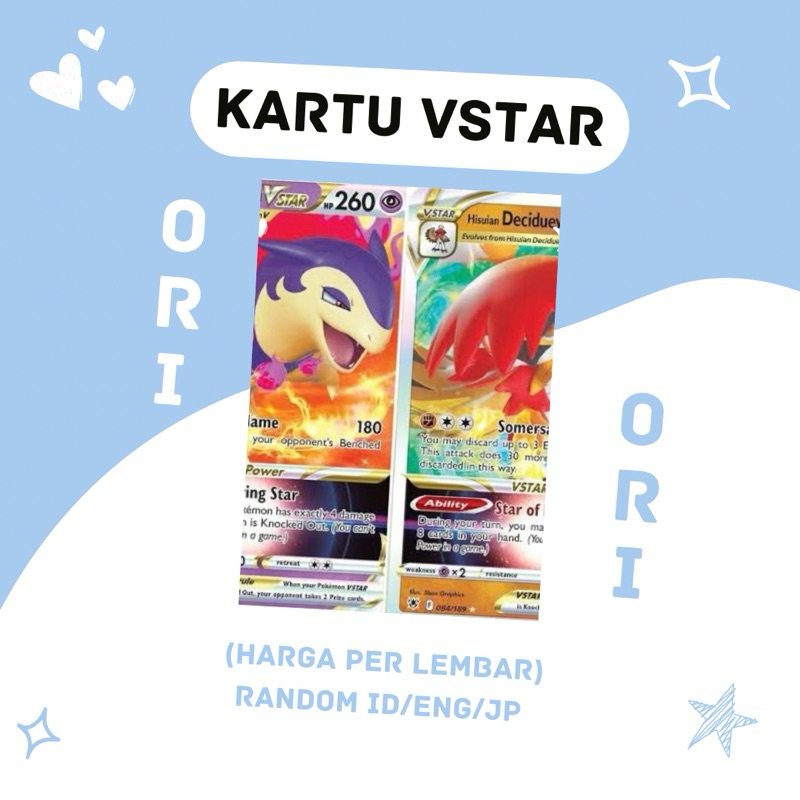 Jual Random Bulk VSTAR Pokemon TCG Indonesia / English / Japan | Shopee Indonesia