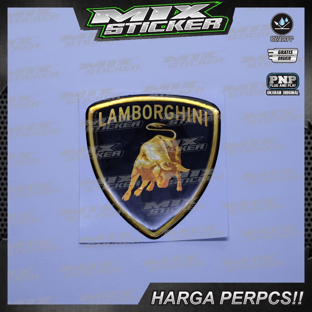 Jual Emblem logo lamborghini / emblem lamborghini / sticker lamborghini ...