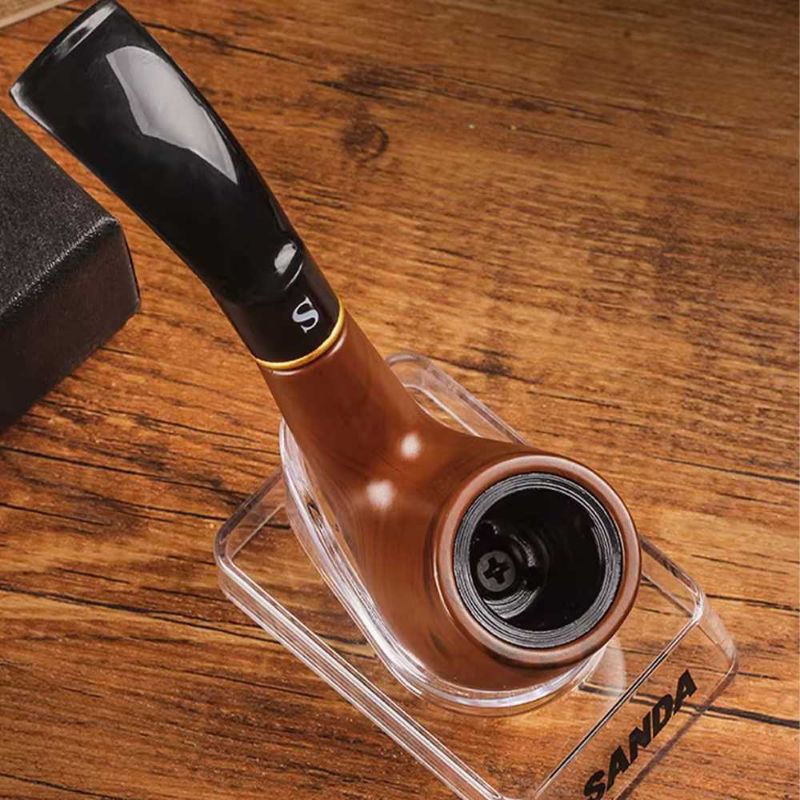 Jual Pipa Rokok Tembakau Cangklong Tobacco Pipe Resin Ebony Wood Mudah ...