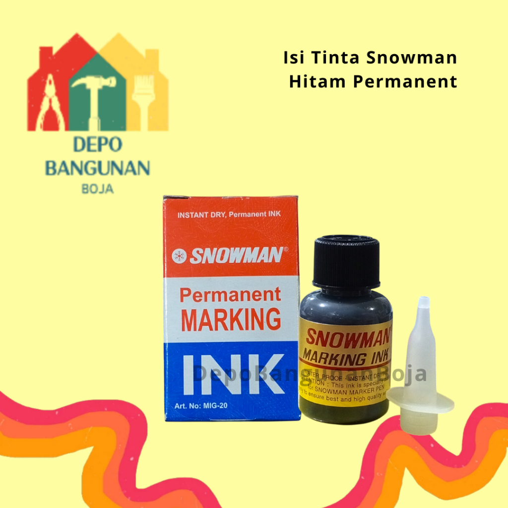 Jual (31.13) (HITAM) Refil Tinta Spidol Permanent / Refil Tinta ...
