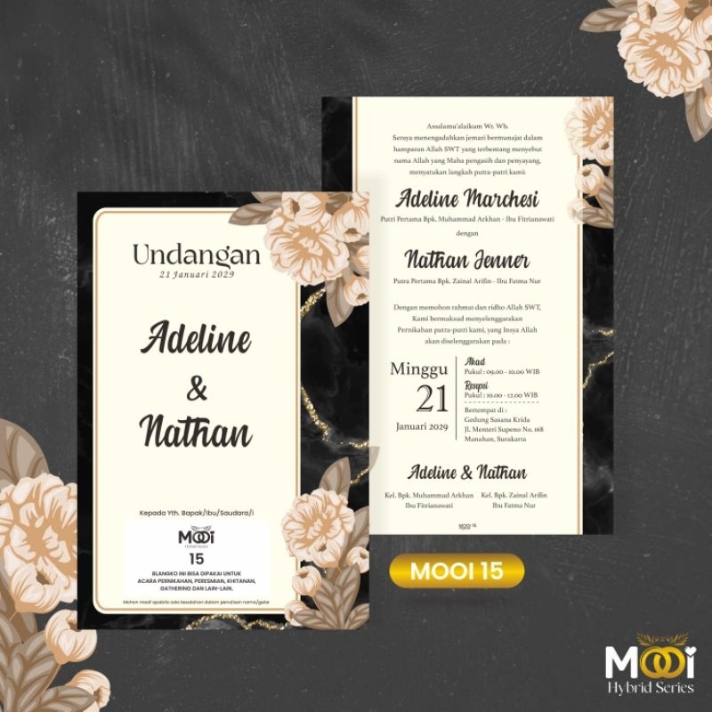 Jual BLANGKO UNDANGAN 1 LEMBAR | MOOI 15 | ZIGNA MOOI 15 | Shopee Indonesia