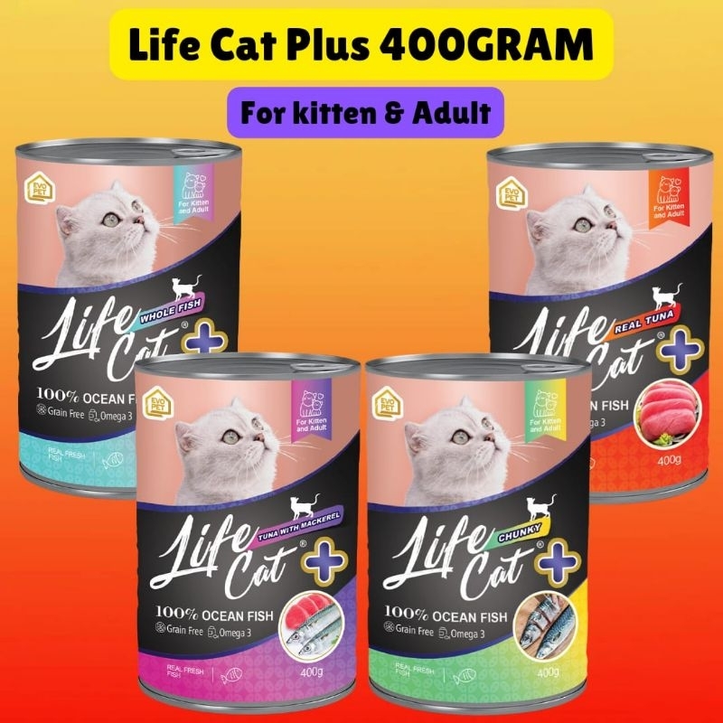 Jual LIFE CAT PLUS KALENG MAKANAN KALENG BASAH KUCING LIFECAT PLUS ...