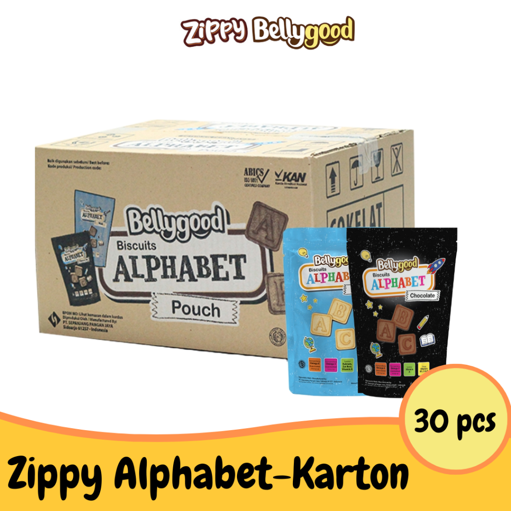 Jual Bellygood Alphabet Karton Isi 30 Pouch | Shopee Indonesia