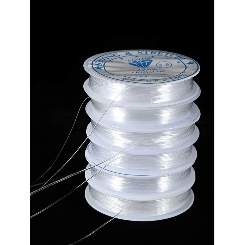 Jual Senar elastik / Karet Transparan / Nangsi gelang (per roll ...