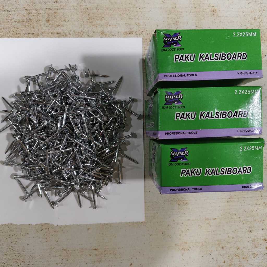 Jual (1 KOTAK 400 GR) PAKU GRC KALSIBOARD VIPER 2.2 x 25 MM | Shopee ...