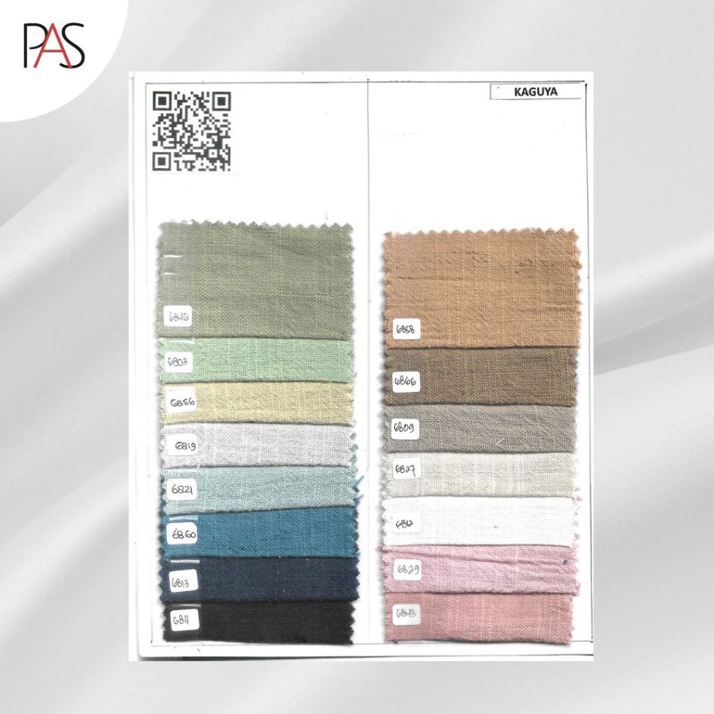 Jual Katalog Warna Kain Linen Rami Slub Kaguya | Shopee Indonesia