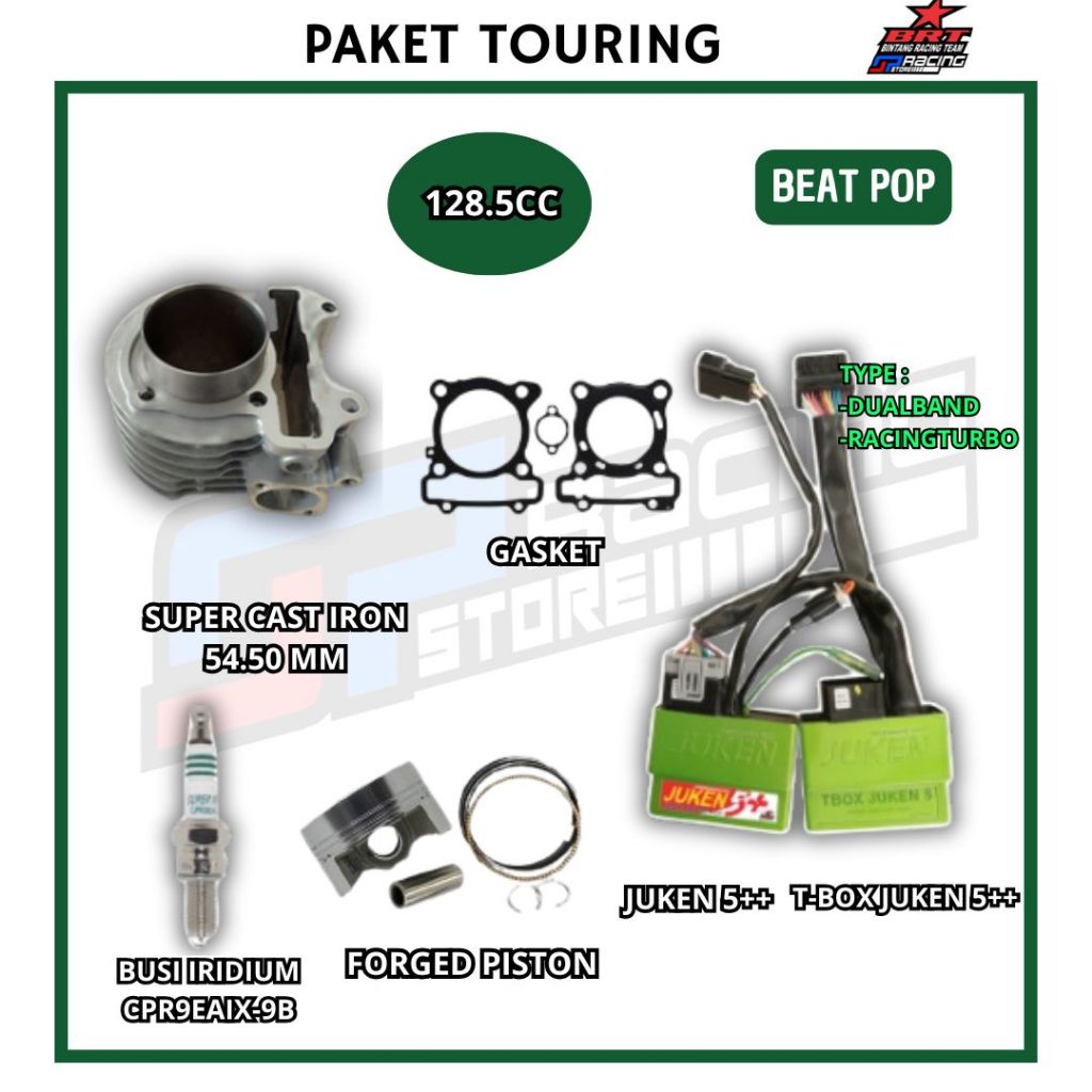 Jual Paket Bore UP Beat POP - Blok Cast Iron - Piston - Juken 5+ - BRT ...
