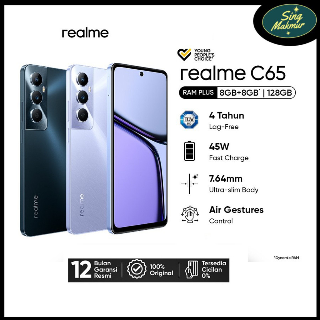 Jual REALME C65 HP 45W Fast Charge | 5000mAh Massive Battery | G85 ...
