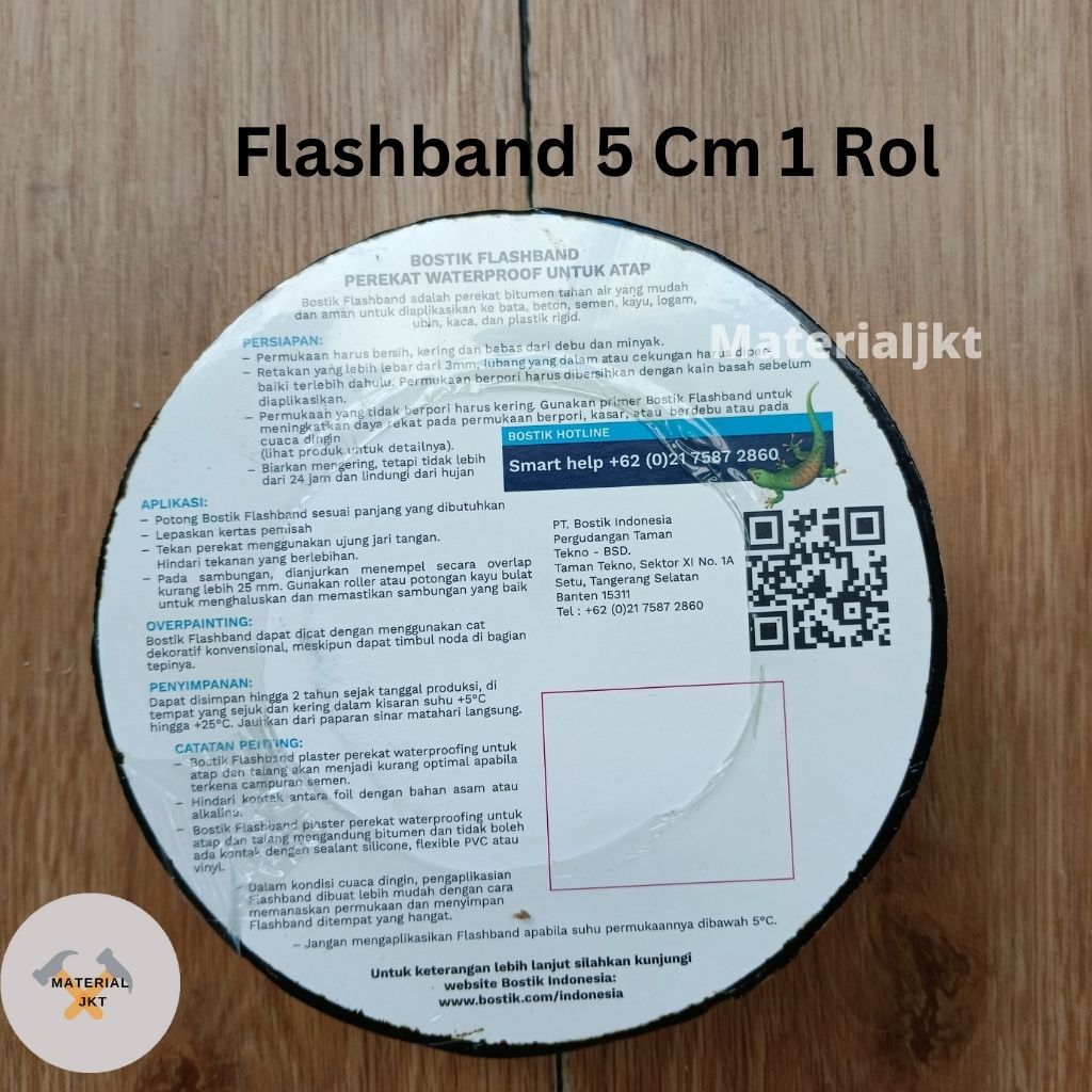 Jual 1 Rol Flashband Bostik Plasban Solasi Tambal Bocor Genteng Atap ...