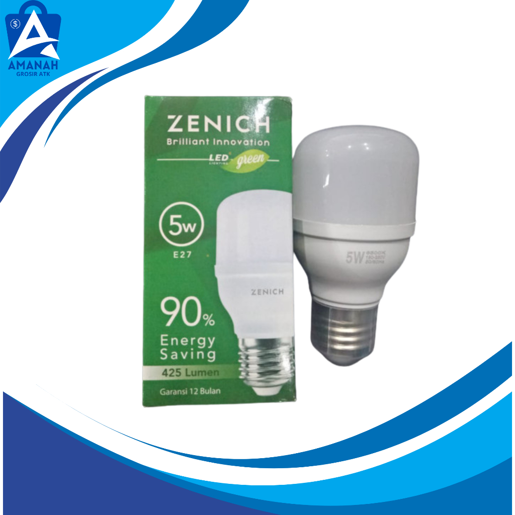 Jual Lampu/Bohlam LED ZENICH 5 Watt | Shopee Indonesia
