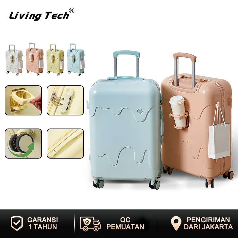 Jual LIVING Koper Berbentuk Es Krim / Koper Roda 20 Inci untuk Wanita ...