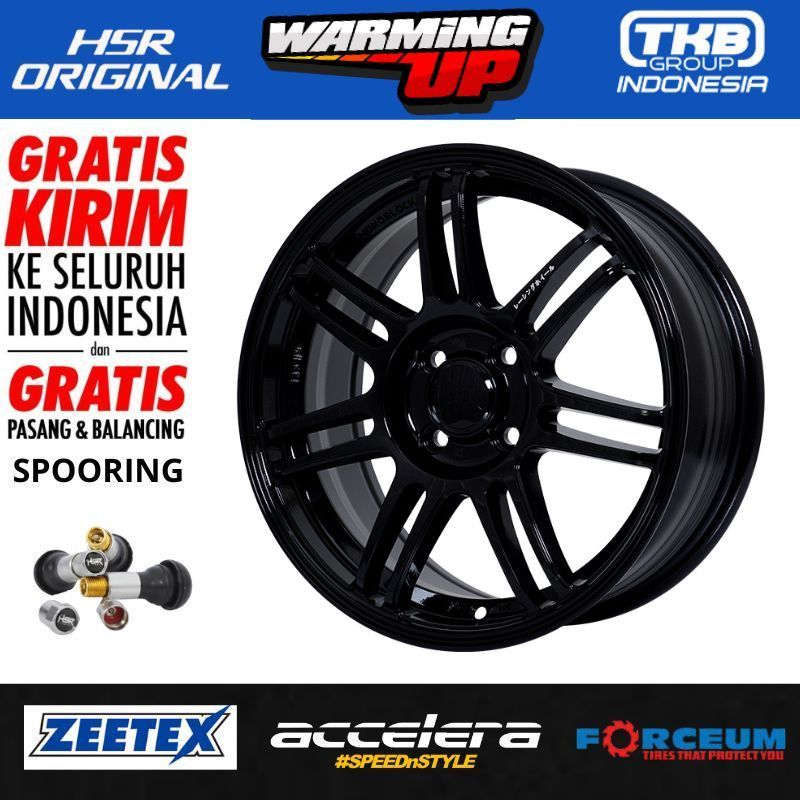 Jual Velg Racing HSR Boon Boroko R16 pcd 4x100 Cocok Untuk Baleno City ...
