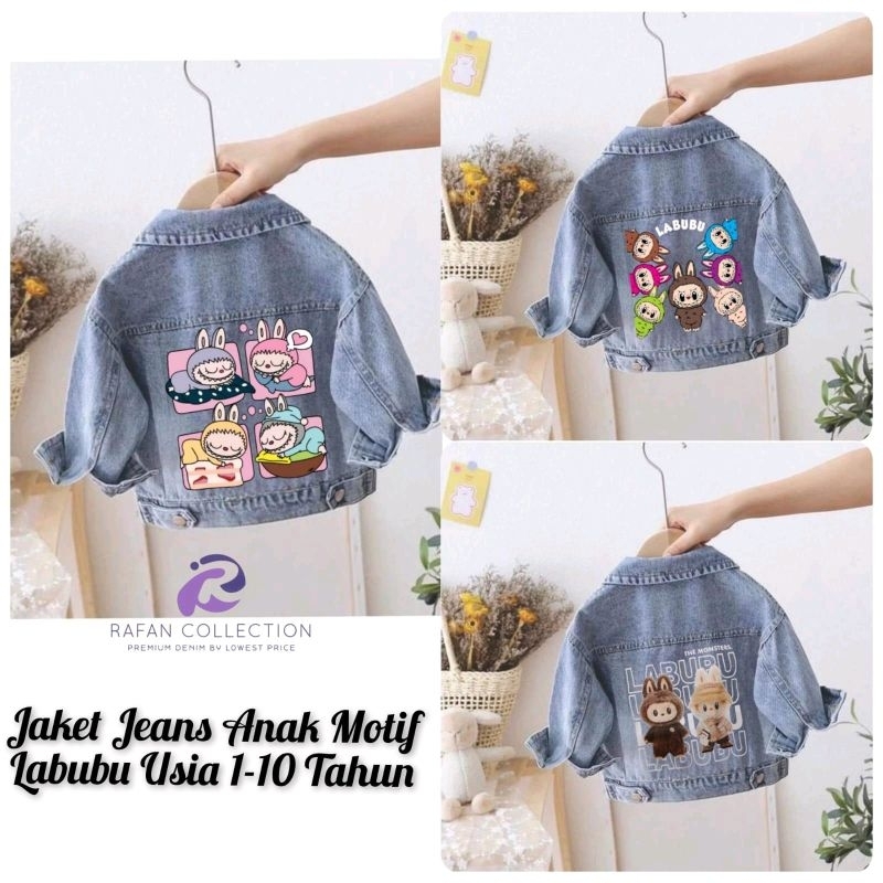 Jual JAKET LABUBU Jeans Anak Perempuan Dan Laki-laki Usia 1-10 Tahun ...