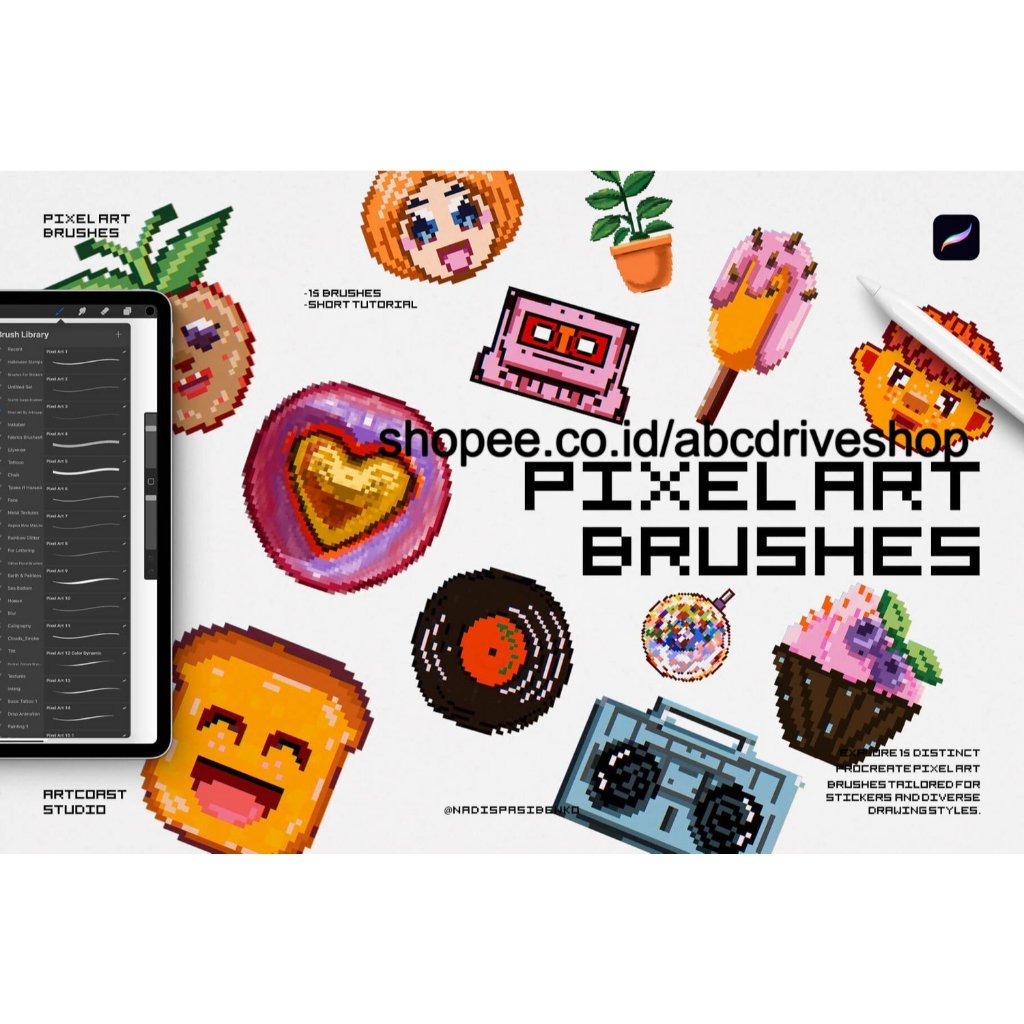 Jual Procreate Brush - Pixel Art Procreate Brushes | Shopee Indonesia