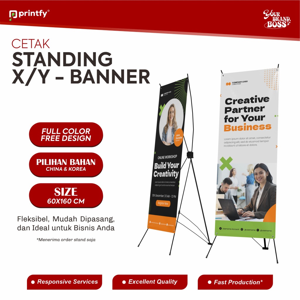 Jual Cetak Paket X/Y Banner | Print X Banner | Stand Banner 60x160 ...