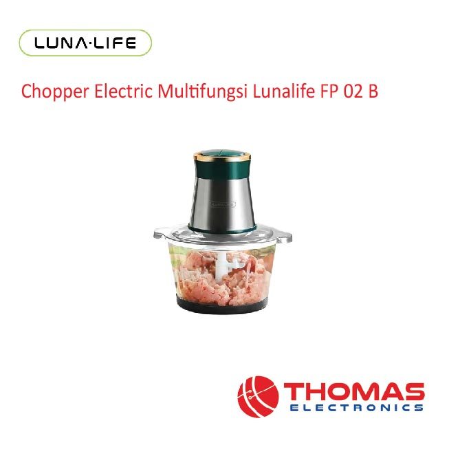 Jual Food Chopper Kaca 2 Liter Lunalife FP02B FP 02 B 02B Food ...