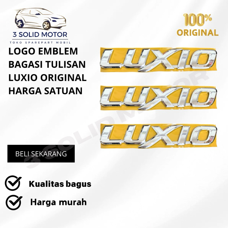Jual Logo Emblem Bagasi Tulisan Luxio Original | Shopee Indonesia