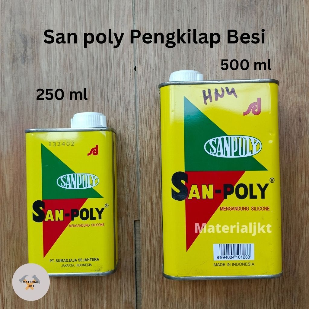 Jual Sanpoly San Poly 250 500 ml Pengkilap Besi Motor Mobil polish ...