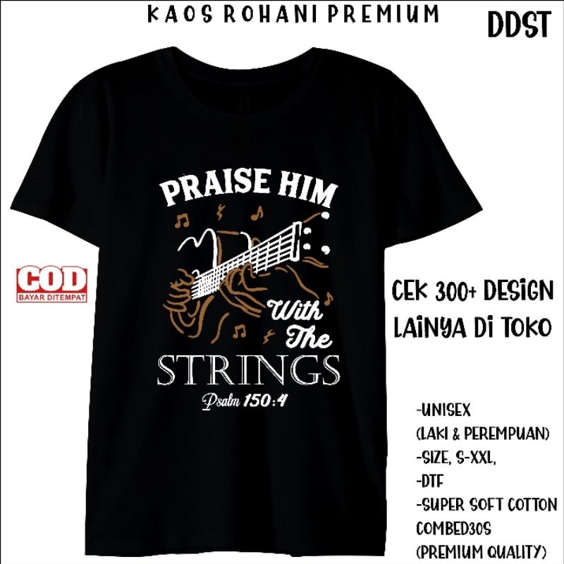Jual KAOS ROHANI PRIA WANITA / BAJU ROHANI PREMIUM STRINGS | Shopee ...