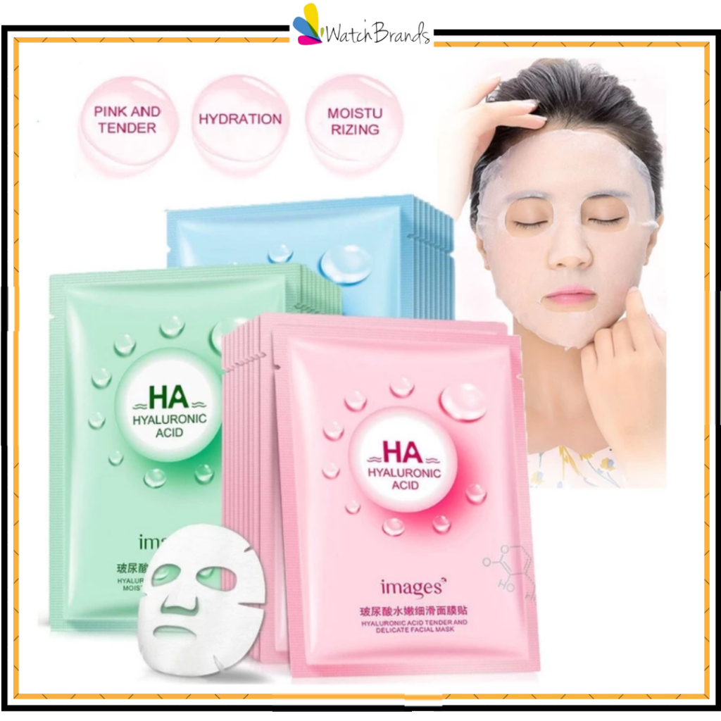 Jual WBS Images HA Hyaluronic Acid Facial Sheet Mask Masker Images Asam ...