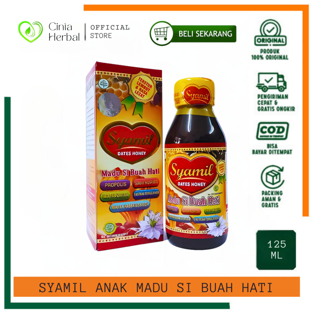 Jual Syamil Madu Si Buah Hati Dates Honey 125 ml ORIGINAL || Syamil ...
