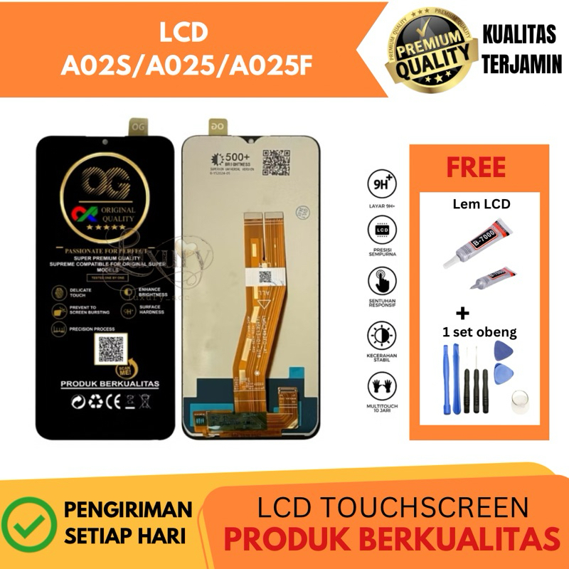 Jual LCD Touchscreen Samsung A02S/ A025/ A025F Original Fullset (OG SUPER) Gratis Obeng dan Lem ...