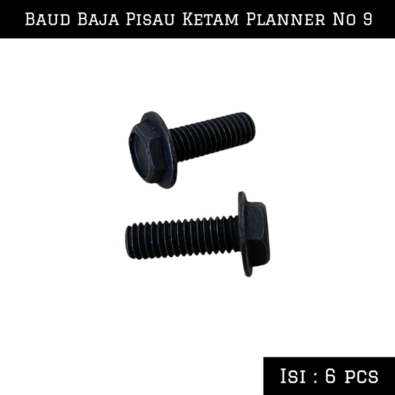 Jual (6 Pcs) Baud Baja Planner M9 | Baud Pisau Ketam Hitam Pasah ...