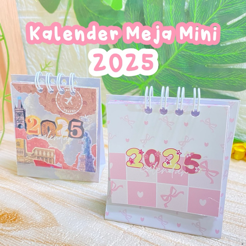 Jual Kalender Meja Aesthetic 2025 - Kalender Duduk Kalender Mini ...