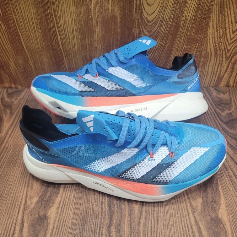 Jual ADIDAS ADIZERO ADIOS PRO 3 " BLUE | Shopee Indonesia