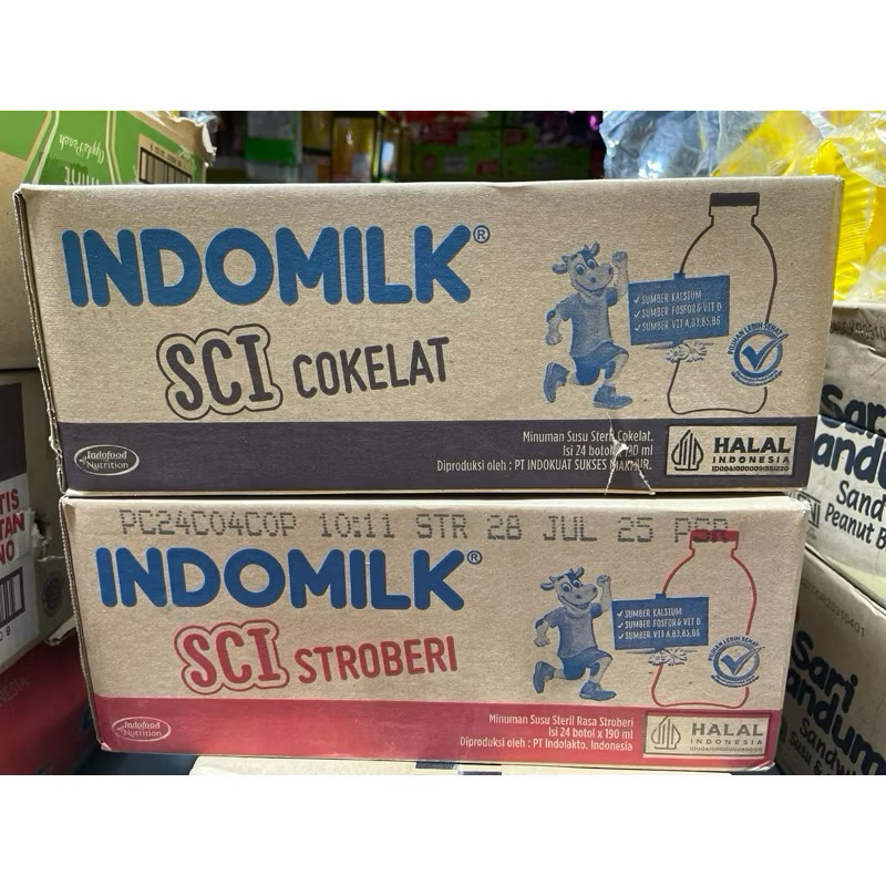 Jual INDOMILK BOTOL 190ML DUS ( ISI 24 BOTOL ) | Shopee Indonesia