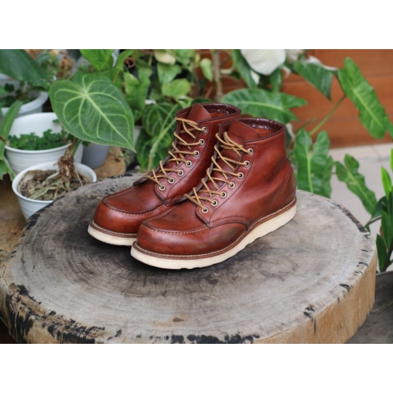 Jual Red Wing 9106 Classic Moctoe - Chopper Brown | Shopee Indonesia