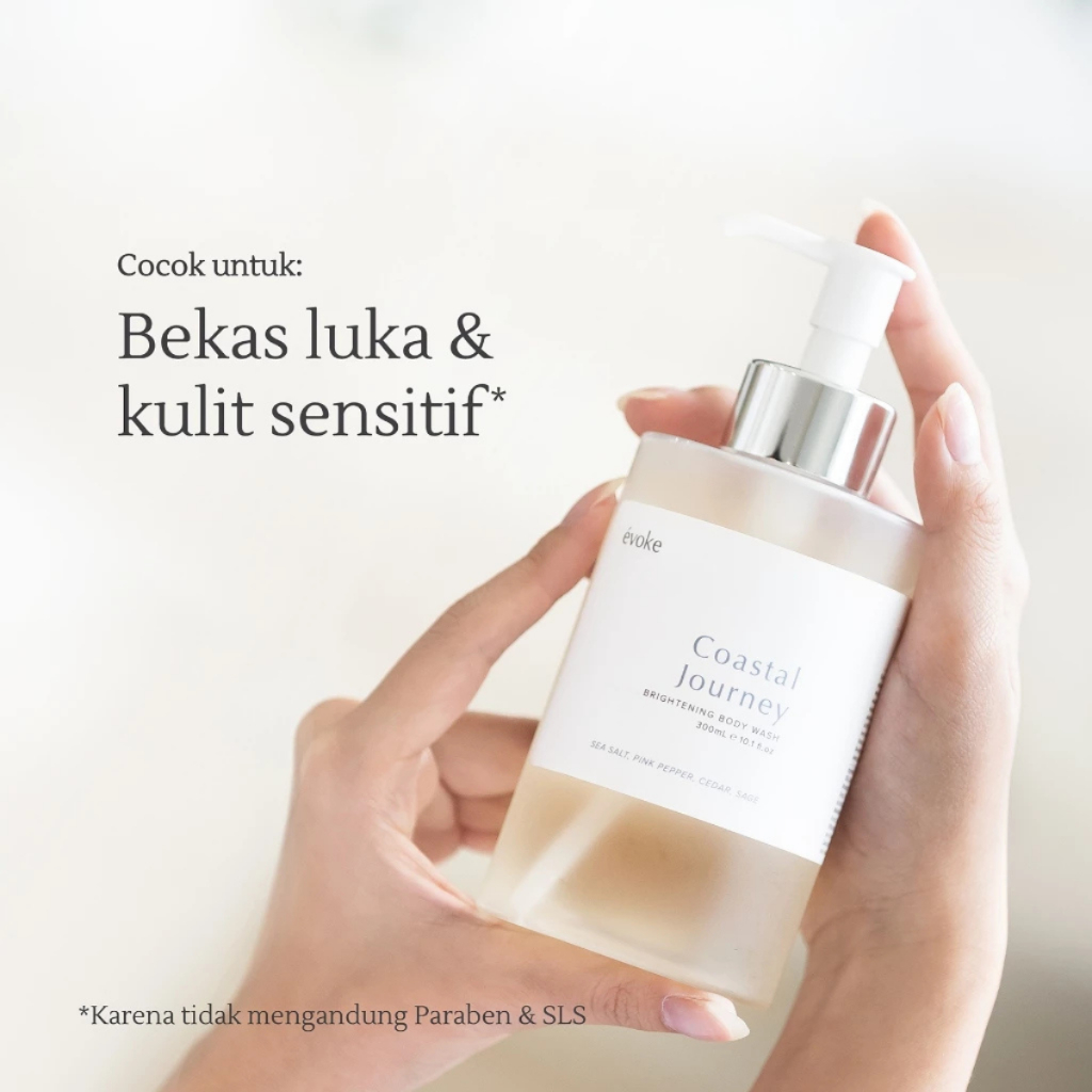 Jual TERMURAH!!! EVOKE Body Wash - Coastal Journey/Afternoon - Sabun untuk menghilangkan bekas ...