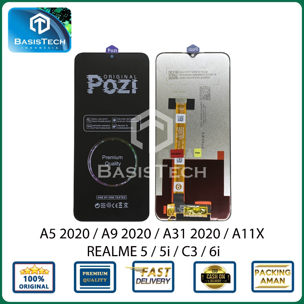 Jual LCD OPPO A5 2020 - A9 2020 - A31 2020 - REALME C3 5 5i 6i A11X ...