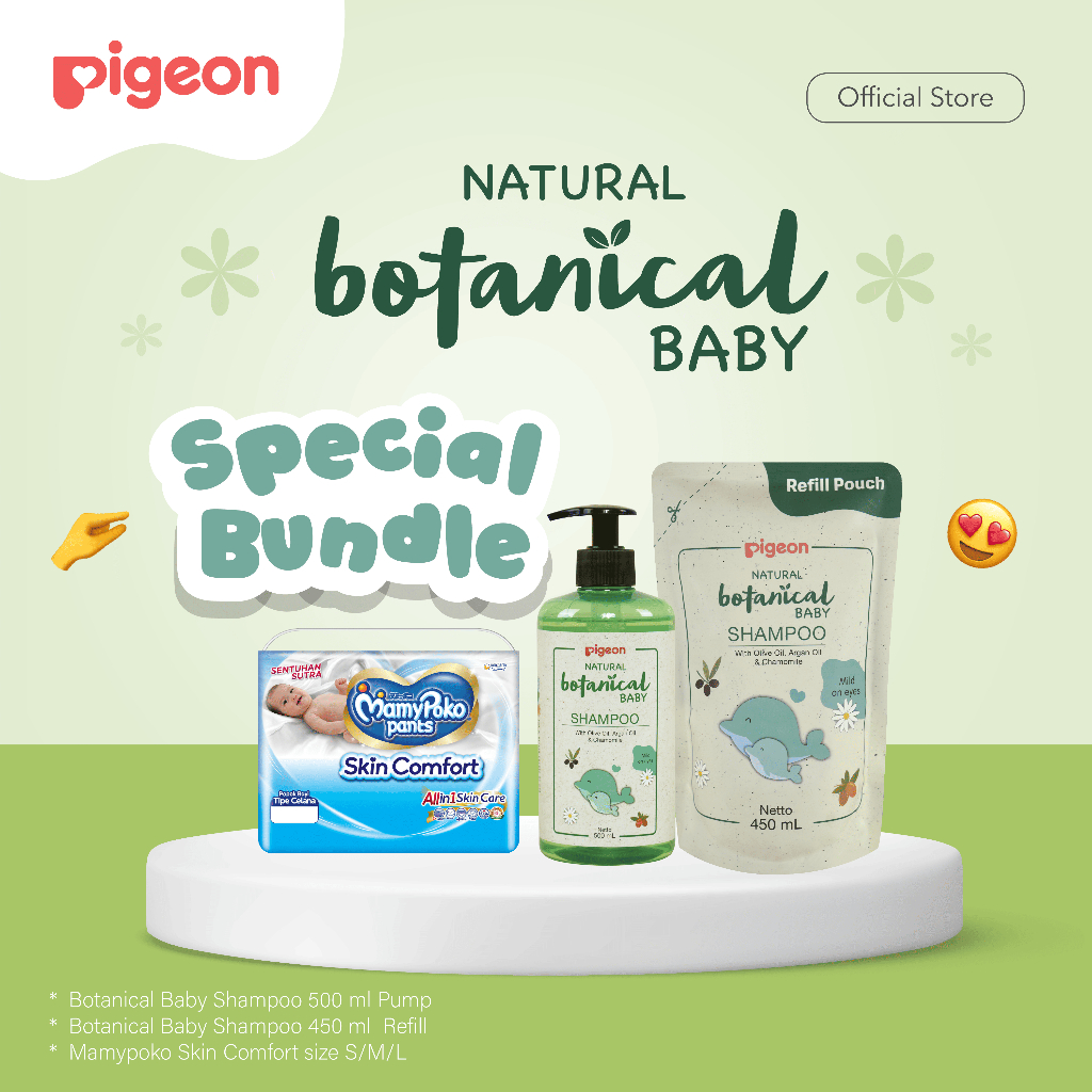 Jual PIGEON Paket Botanical Baby Shampoo | Shopee Indonesia