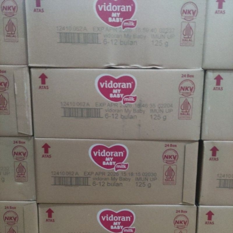 Jual VIDORAN 6-12 Bulan 125g / KARTON / 24 BOX | Shopee Indonesia