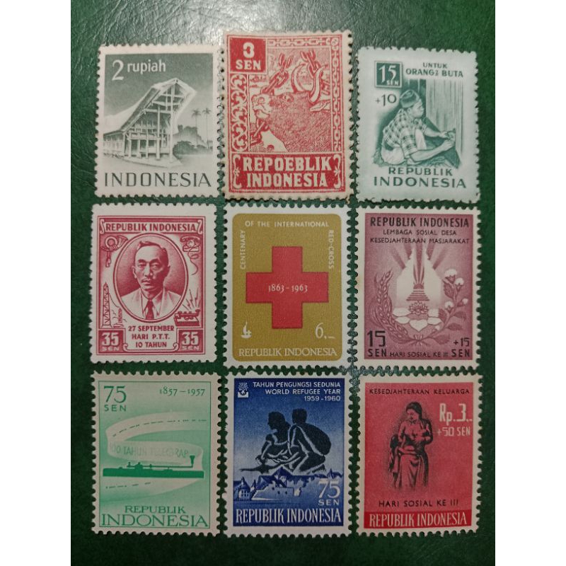 Jual Prangko Indonesia 9 Pcs Campur UN USED | Shopee Indonesia