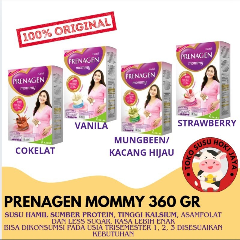 Jual PRENAGEN MOMMY 360GRAM DAN 180GRAM SUSU HAMIL RASA TINGGI PROTEIN, ASAMFOLAT UNTUK ...
