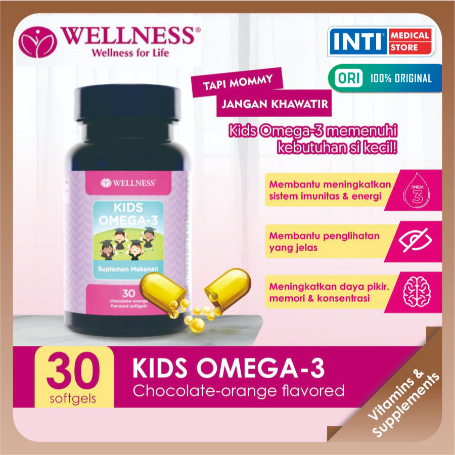 Jual Wellness | Kids Omega-3 30's Softgel | Suplemen Makanan ...
