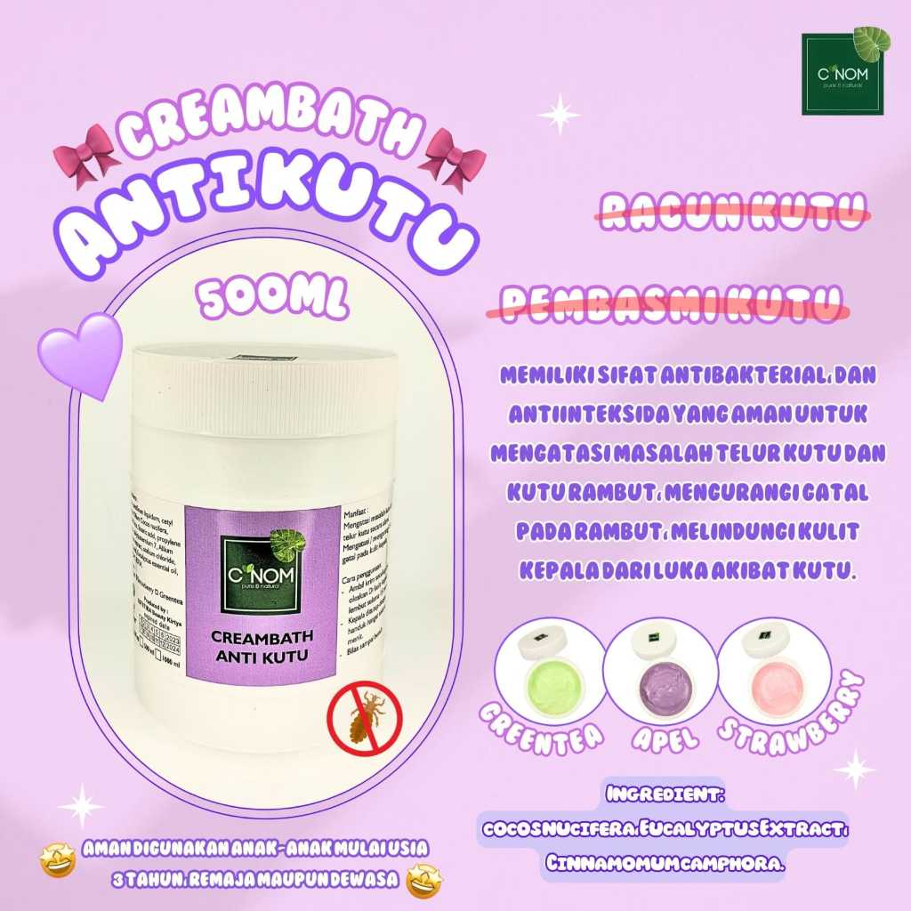 Jual Creambath kutu membasmi Kutu dan telur, untuk anak-anak dan dewasa ...