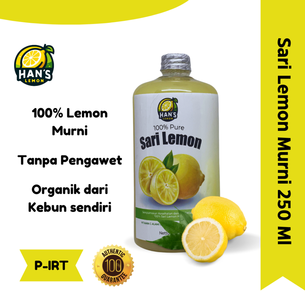 Jual Sari Lemon Murni 250ml Original Untuk Diet Organik by Han Lemon ...